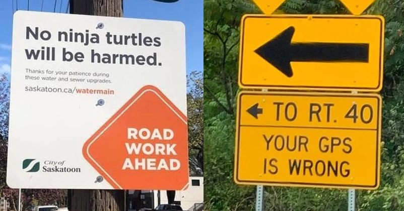 15 Witty Road Signs For You To See This Quarantine — Marketing Mind