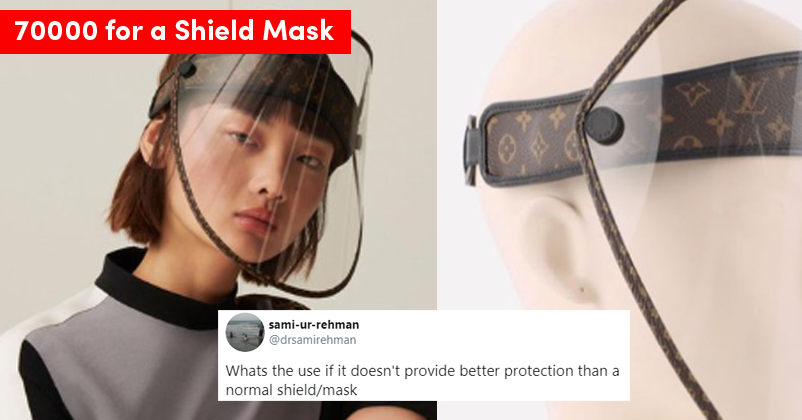 Louis Vuitton Launches ‘Luxury’ Face Shield Worth Rs 70,000, See How ...